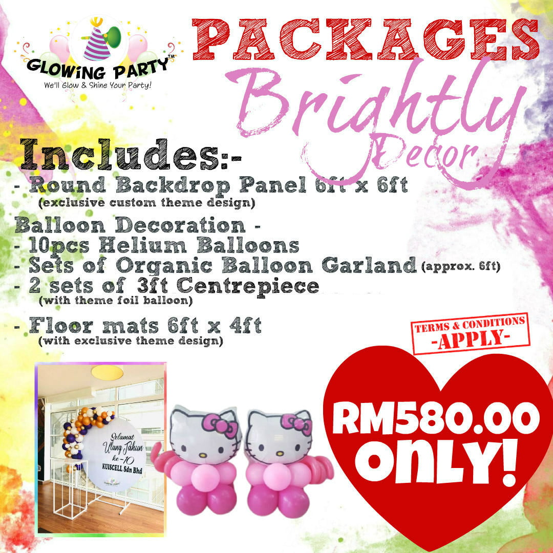 Decor Packages - Brightly - Glowing Party House