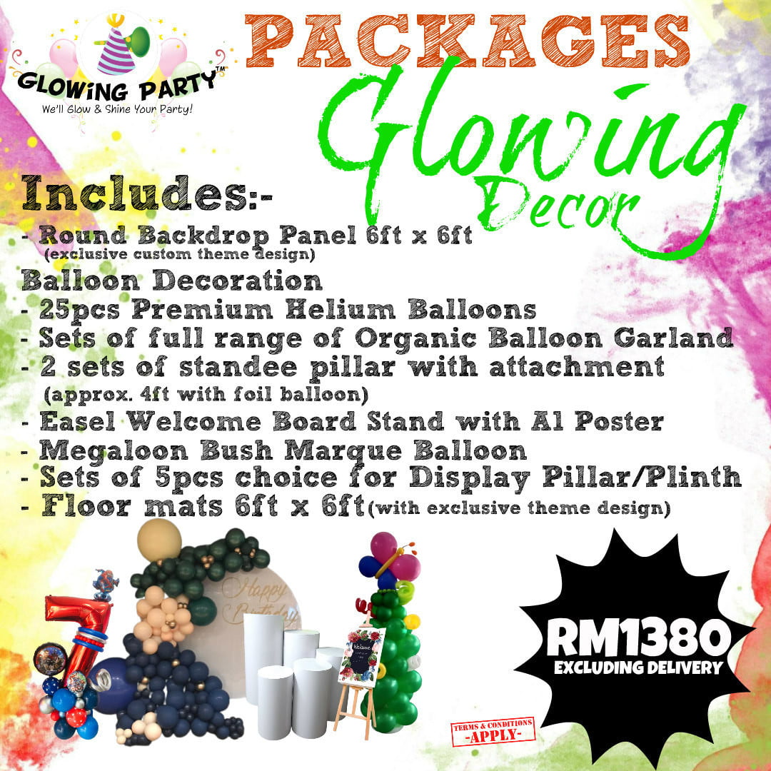 Decor Packages - Glowing - Glowing Party House
