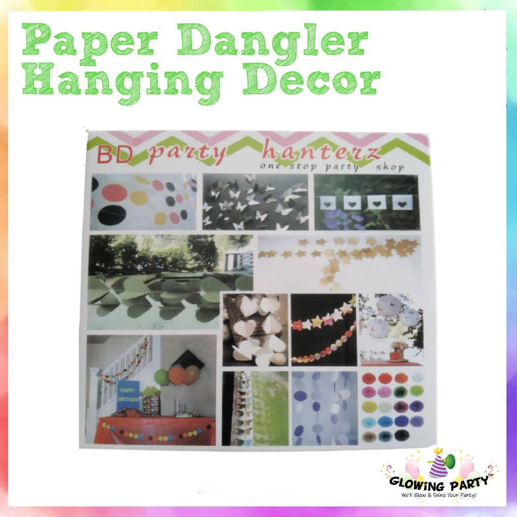 Paper Dangler Hanging Decor - Glowing Party House