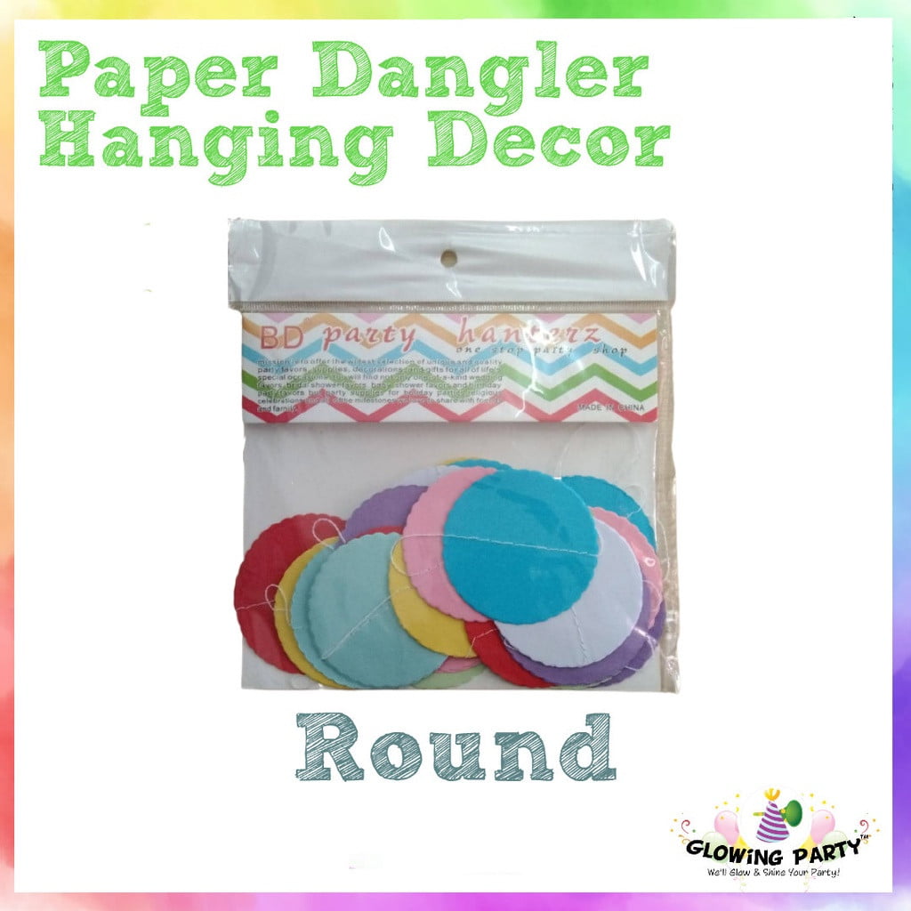 Paper Dangler Hanging Decor - Glowing Party House
