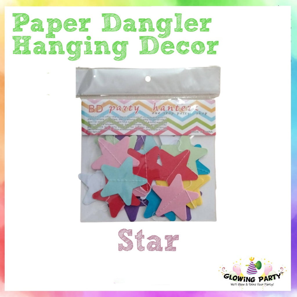 Paper Dangler Hanging Decor - Glowing Party House