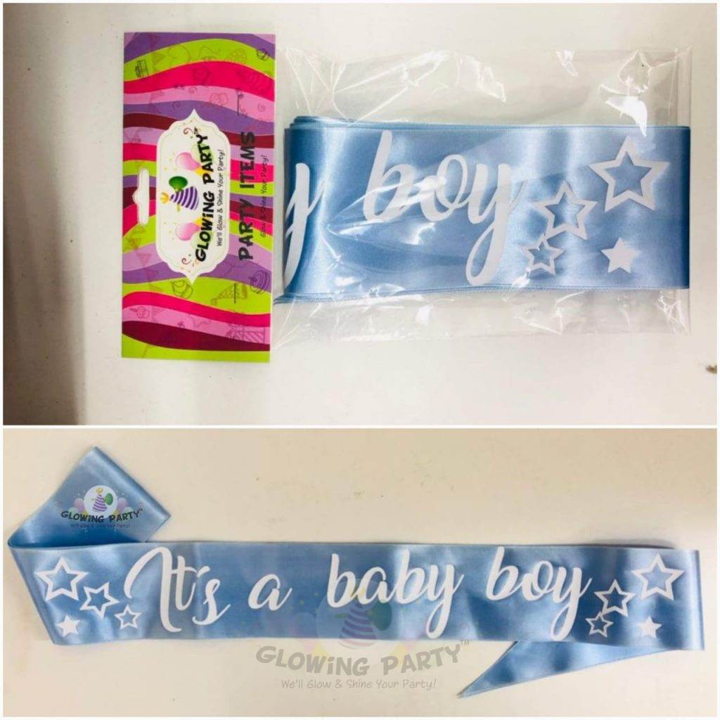 Custom Wording Sash - Glowing Party House